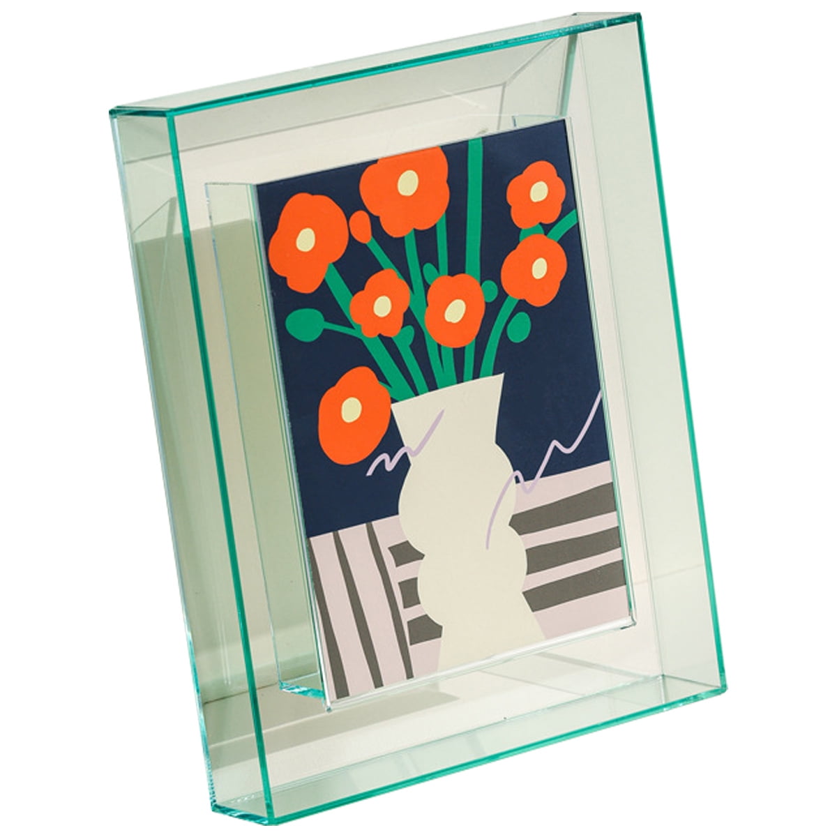 Color Acrylic Photo Frame Double-Sided Transparent Photo Frame Table 6 ...