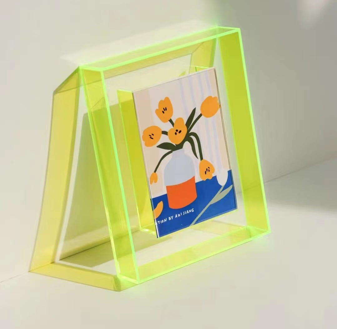 Color Acrylic Photo Frame Double-sided Transparent Photo Frame Table 6 ...