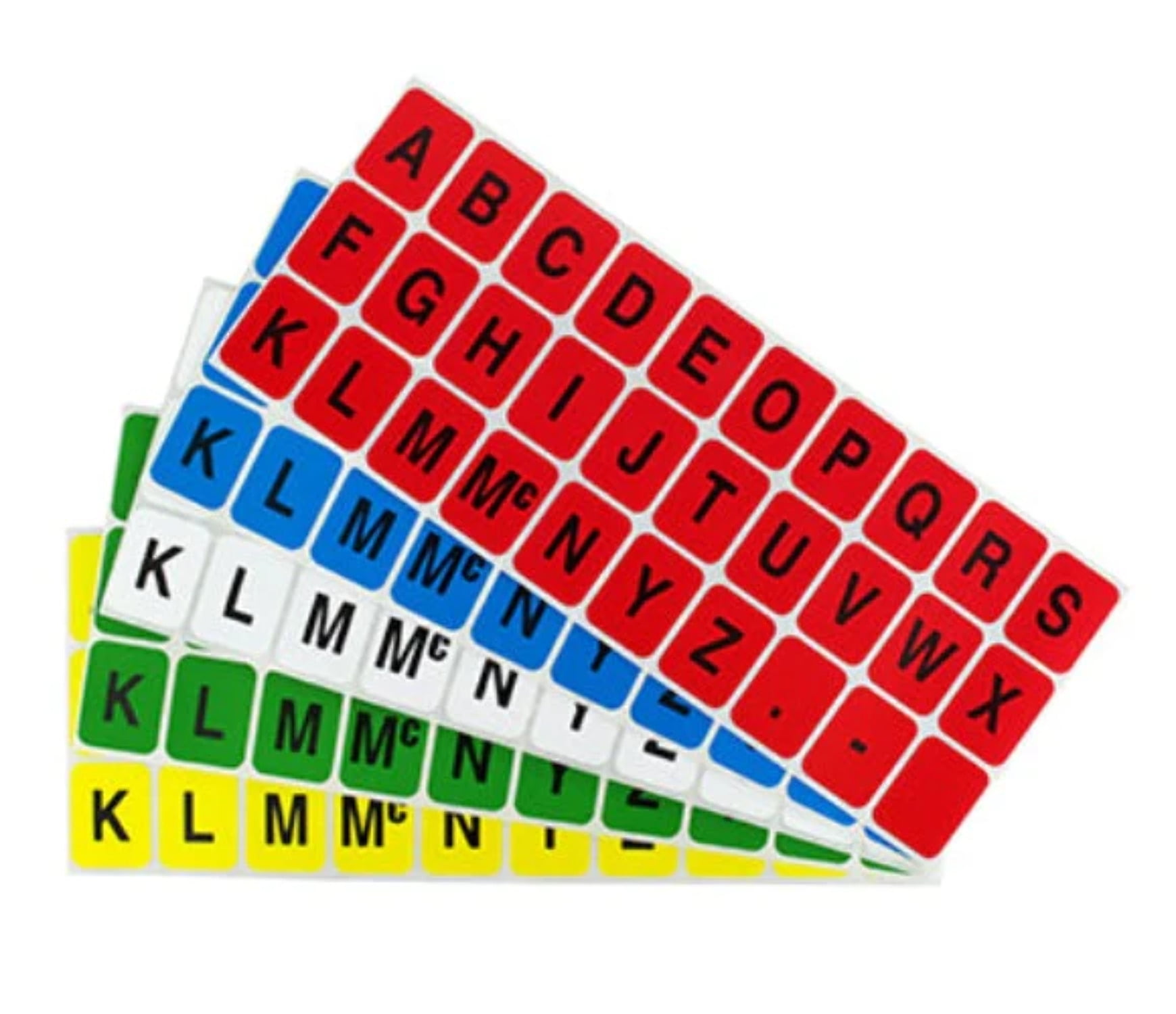 Color Alphabet Labels: A-Z - 1 x 3/4: 10 Assorted Sheets/Pack - Walmart.com