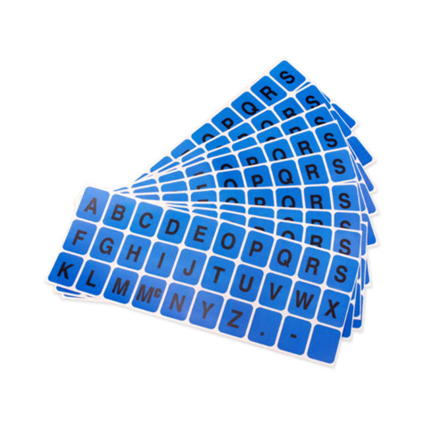 Color Alphabet Labels: A-Z - 1" x 3/4": 10 sheets of single color per ...