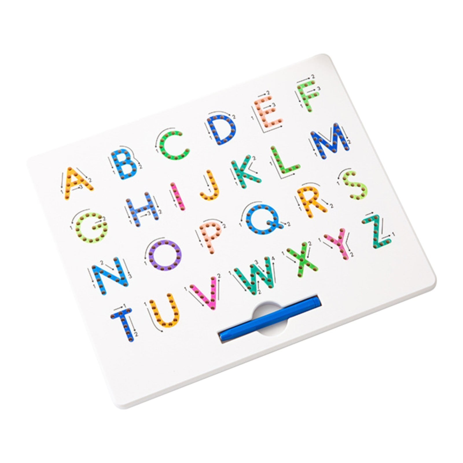 Color Alphanumeric Writing Board Drawing Board 2 In 1 Double Alphabet ...