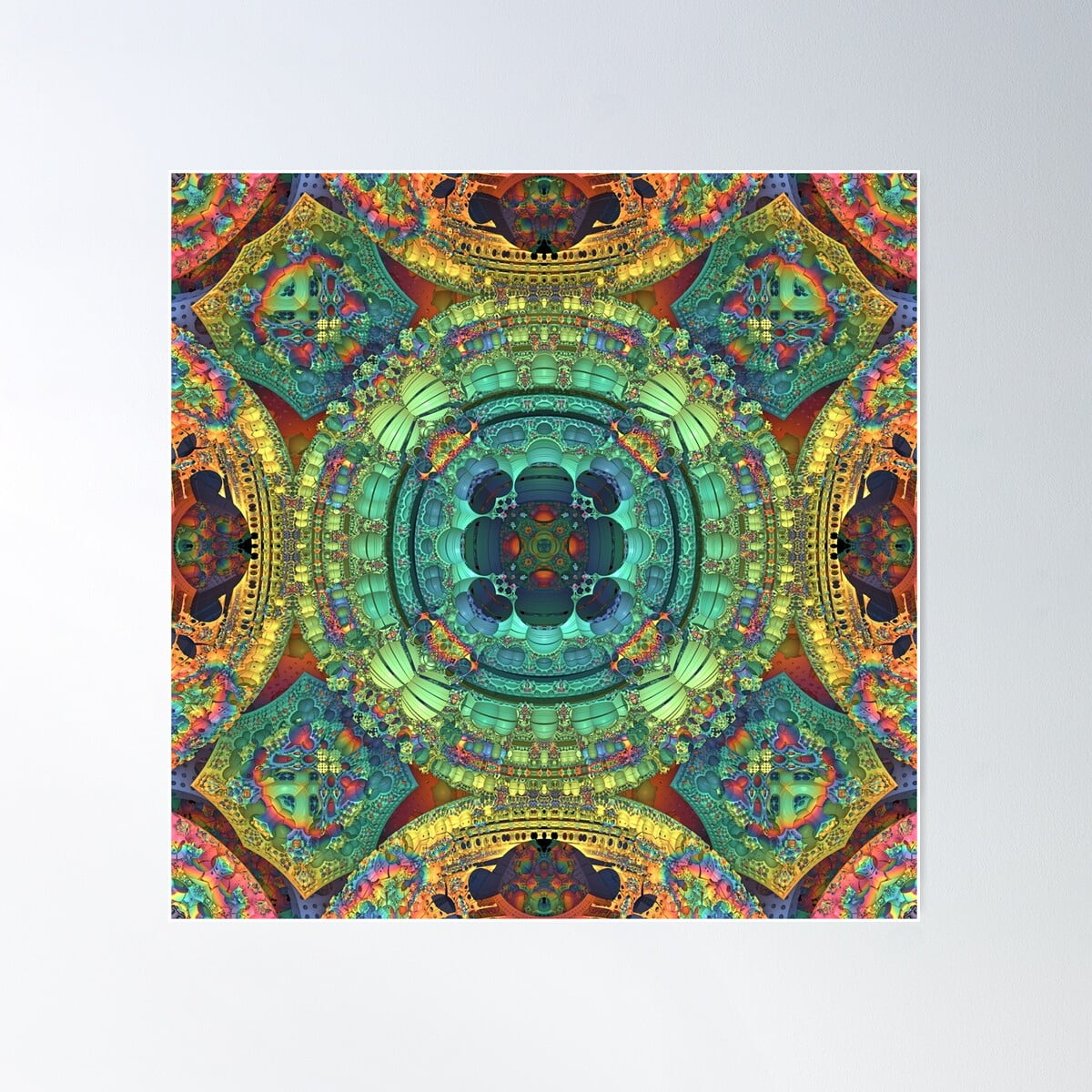 Color And Symmetry Poster Wall Art, Modern Wall Decor For Living Room ...