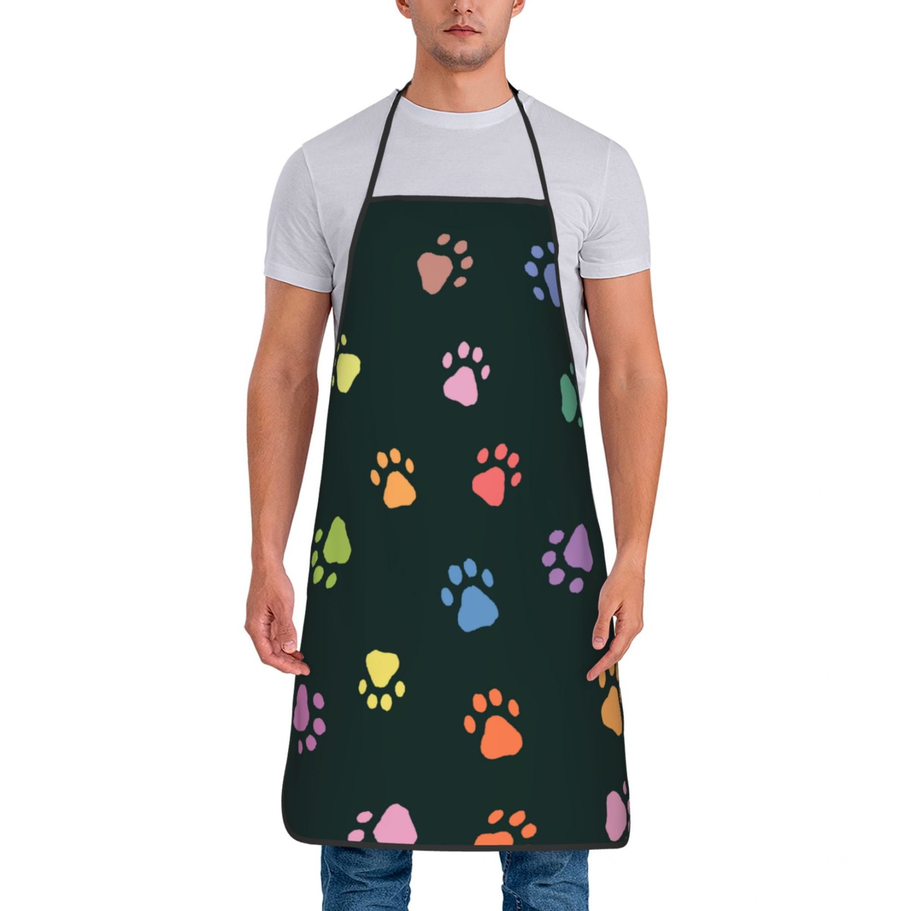 Color Animal Prints Aprons for Women Men Waterproof Apron Kitchen Chef ...