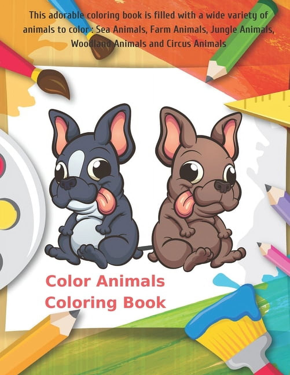 Color Animals Coloring Book - This adorable coloring book is filled ...