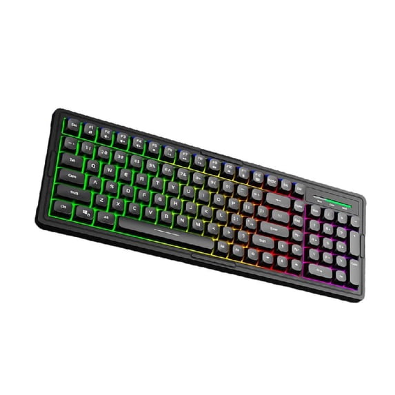 Color Backlit Gaming Keyboard Mechanical Touch Feedbacks Build Wide ...