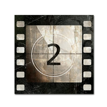 Trademark Fine Art 24x24 Vintage Canvas Wall Art 'Vintage Countdown I ...