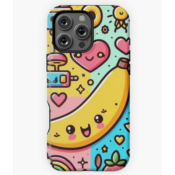 Color Banana Fruit Graphic Design N7465 Phone Case for iPhone 17 16 15 ...