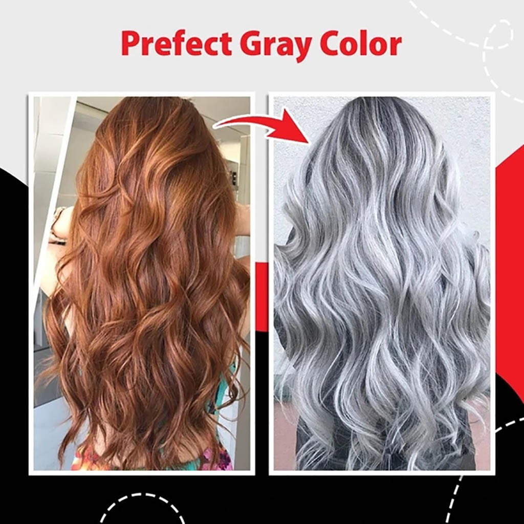 Color Bath Drops Boreal Hair Coloring Unisex DIY Fashion Gray Silver ...