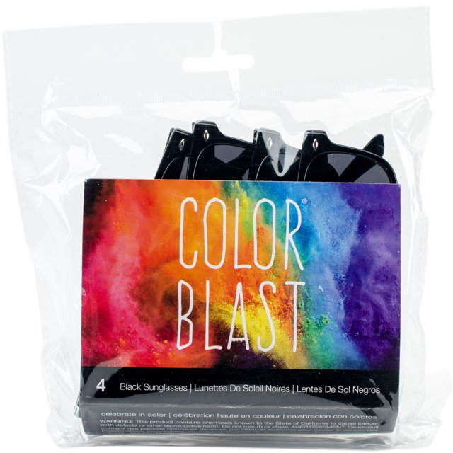 Color Blast Sunglasses, 4pk - Walmart.com
