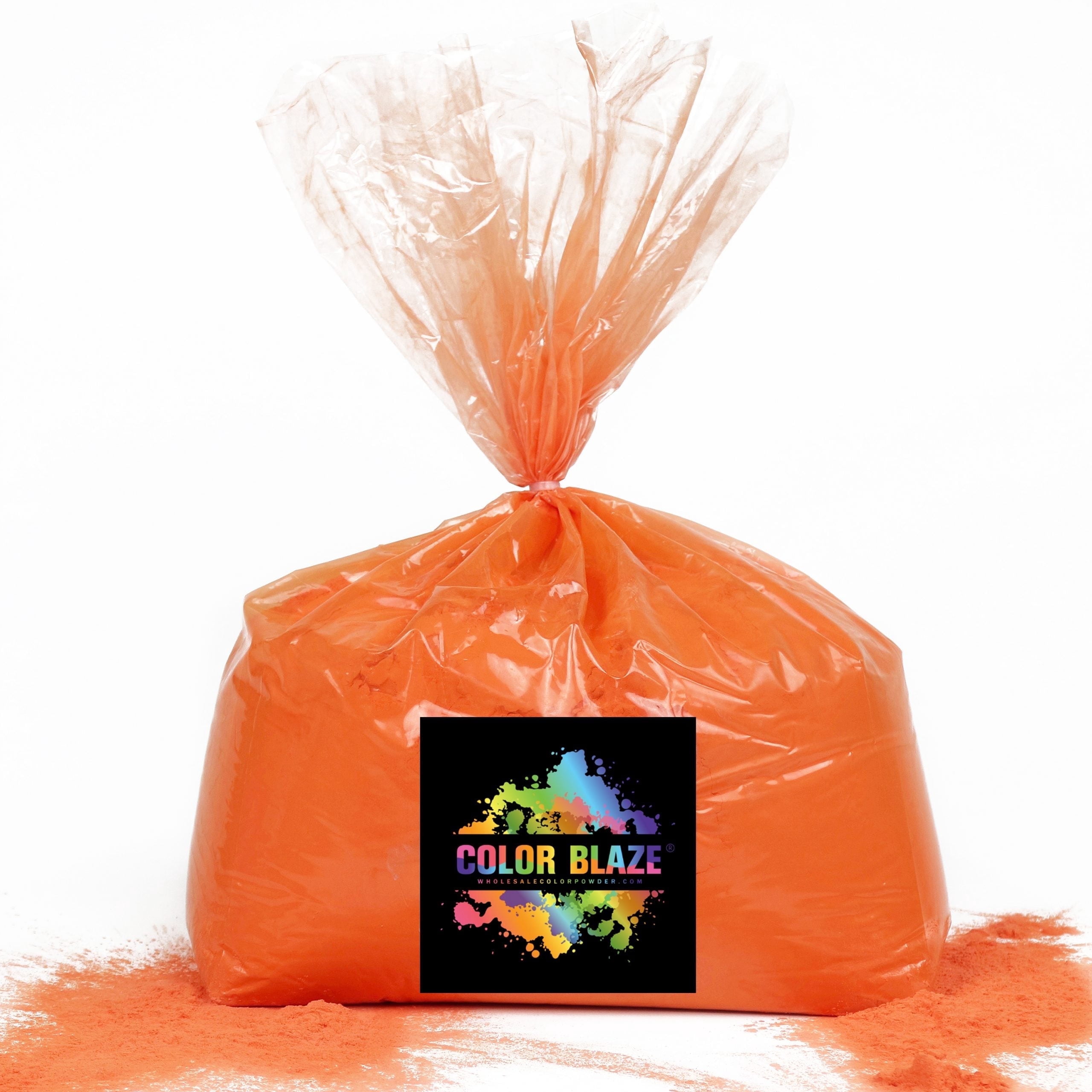 Color Blaze - 25lbs Orange Color Powder - Holi Color Wars Festivals ...