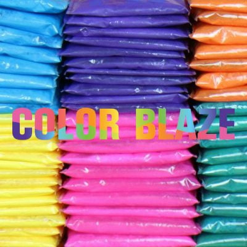 Color Blaze Color Powder Packets - 50 Assorted Individual Color Powder ...