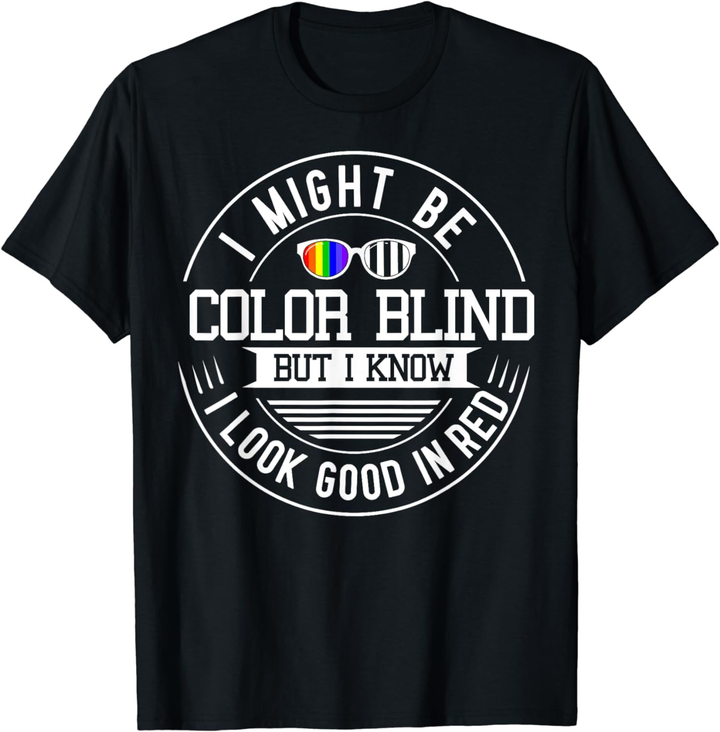 Color Blind Gift Blindness Test Eye Glasses T-Shirt - Walmart.com