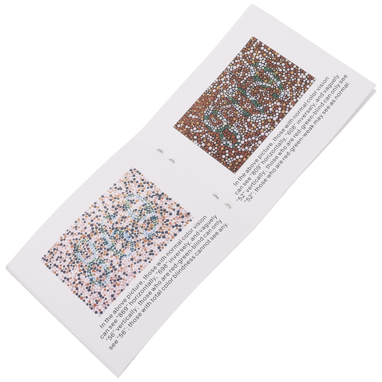 Color Blindness Test Card Test Book for Color Deficiency Eye for Eye ...