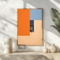 Color Block Art Bauhaus Man Reading, Stretched Canvas - Walmart.com