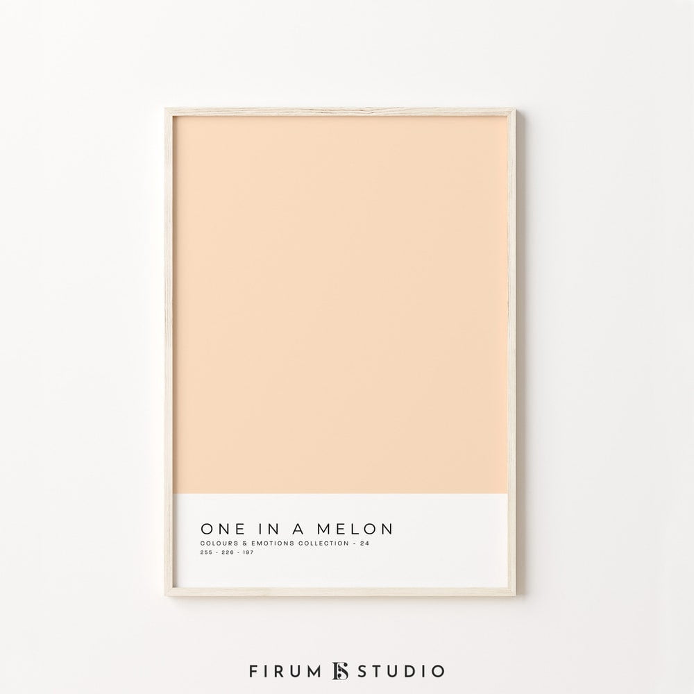 Color Block Art, Pastel Peach Art, Danish Pastel Decor, Dorm Room Wall ...