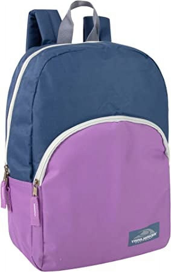 Color Block Backpacks for School Boys and Girls, 15 Inch Two Tone ...