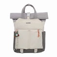 Color Block Casual Backpack Lightweight Travel Daypack with Multiple ...
