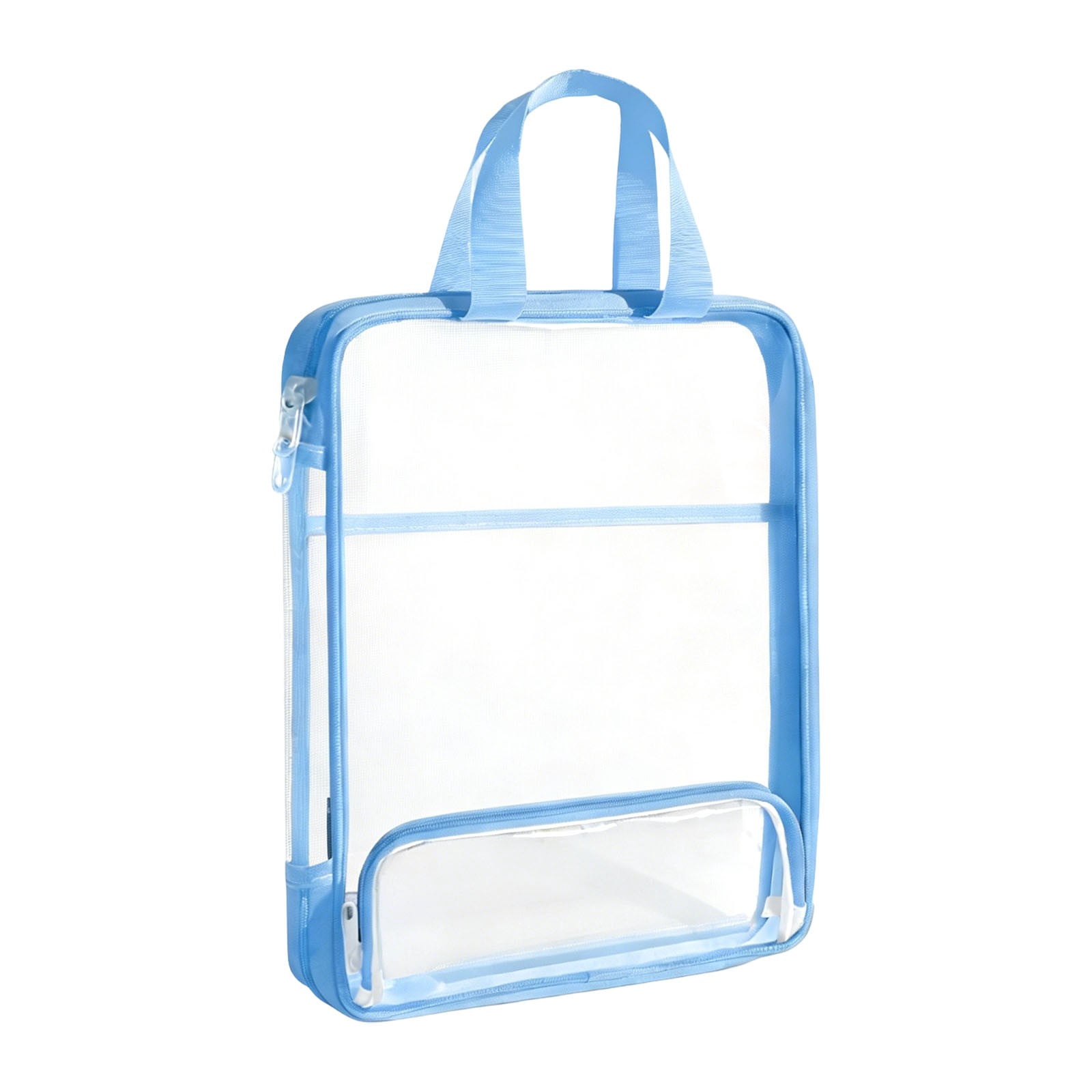 Color Block Double Layer File Bag, Transparent Youngster Test Paper ...