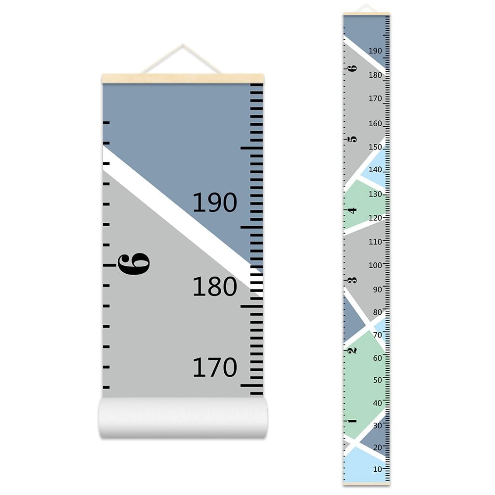 Color Block Growth Chart for Kids Baby Height Chart Ruler Removable ...