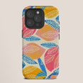 Color Block Leaf Tough Case for Apple iPhone, Polycarbonate Shell with ...