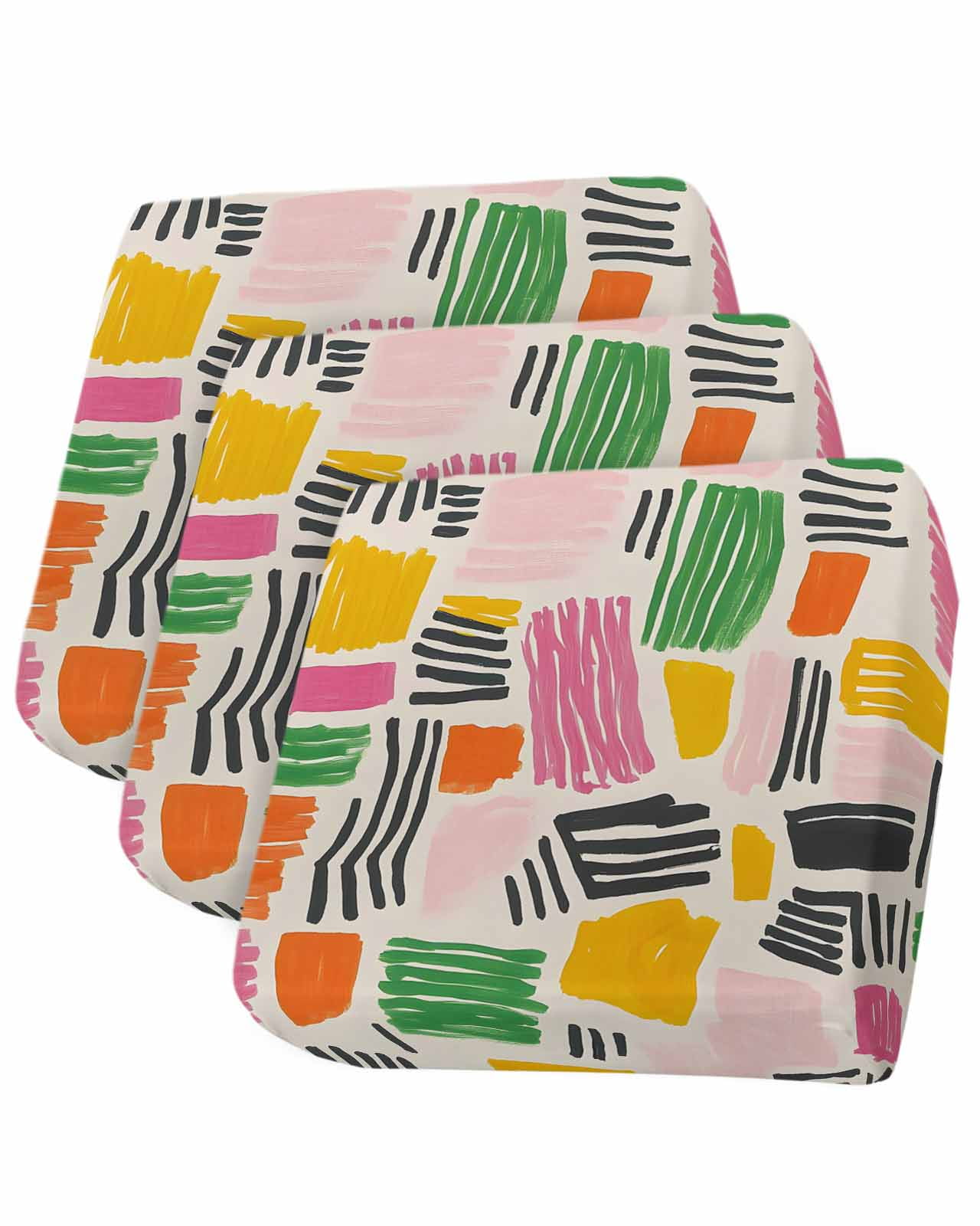 Color Block Sofa Couch Cushion Covers Washable, Removable Stretchable ...