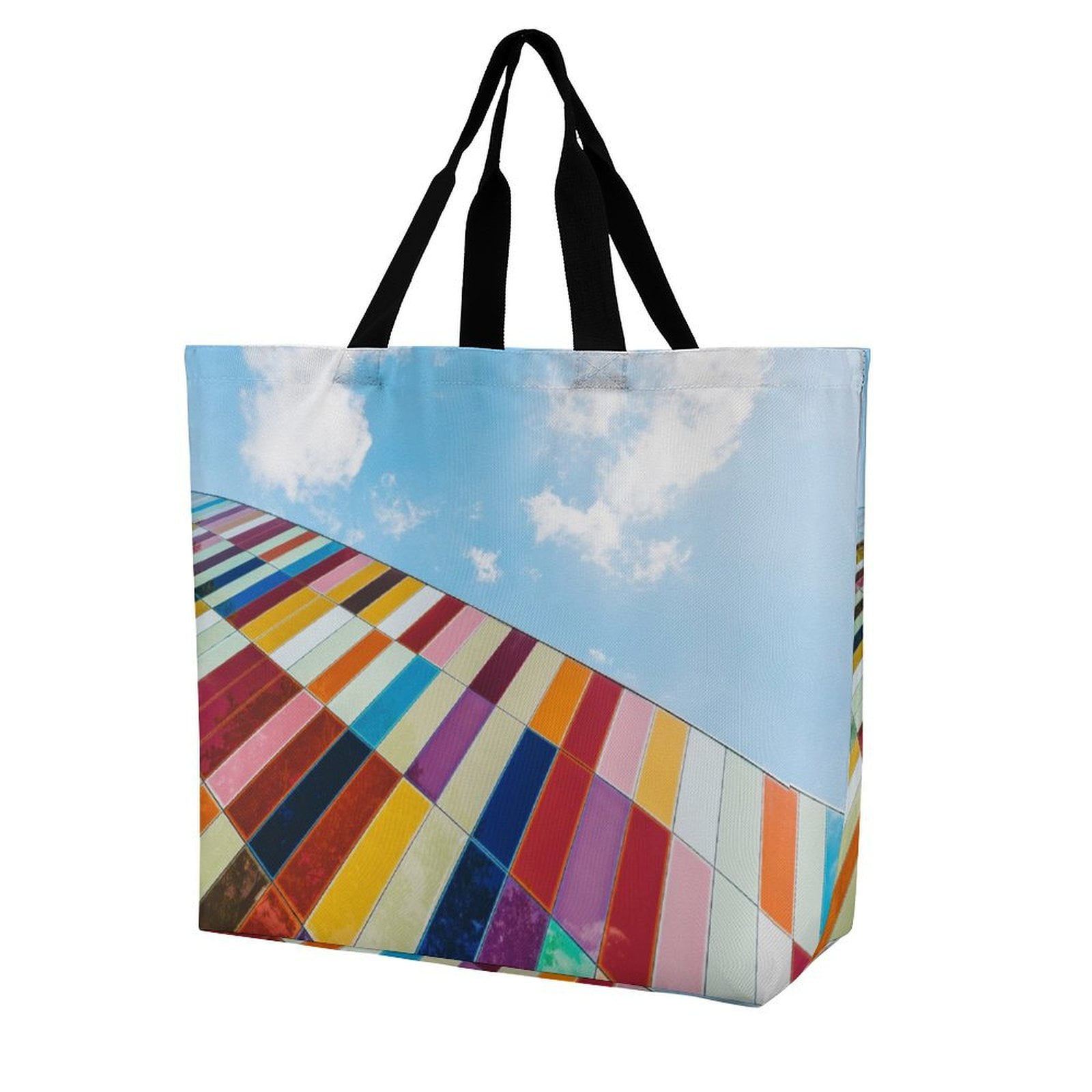 Color Block Splicing A Corner of The City Women's Casual Shoulder Bag ...