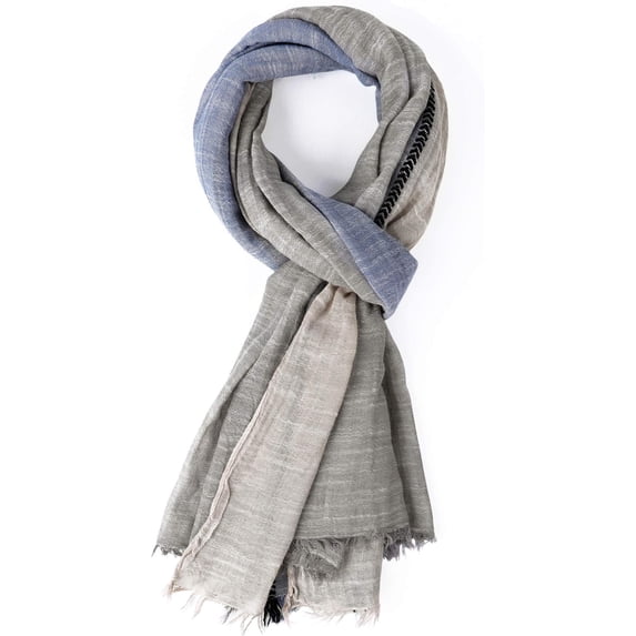 Color Block Winter Scarf for Men Long Wraps Shawl Urbanstyle Scarf for ...