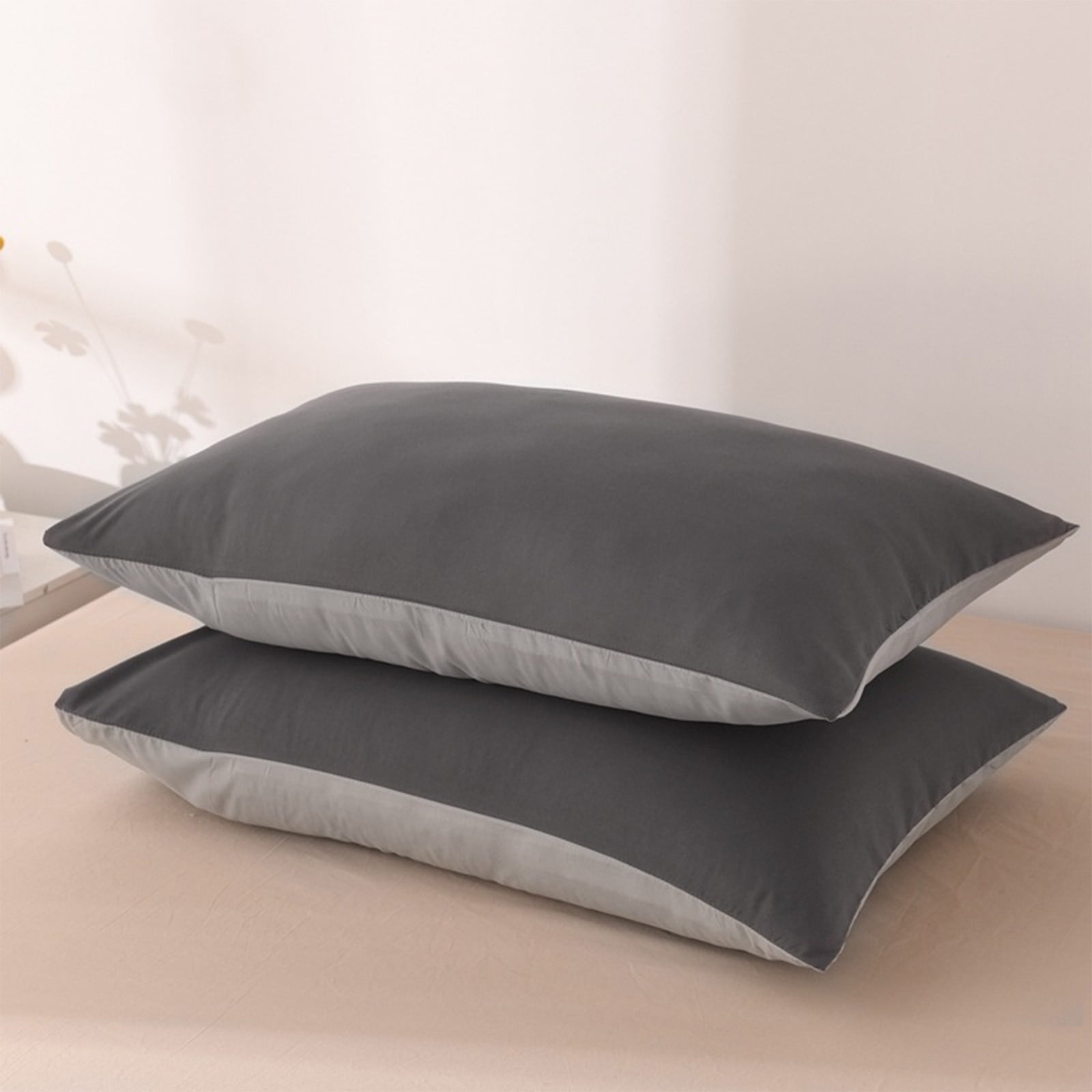 Color Blocked Polyester Pillowcase, Creative Moisture Wicking Cooling ...