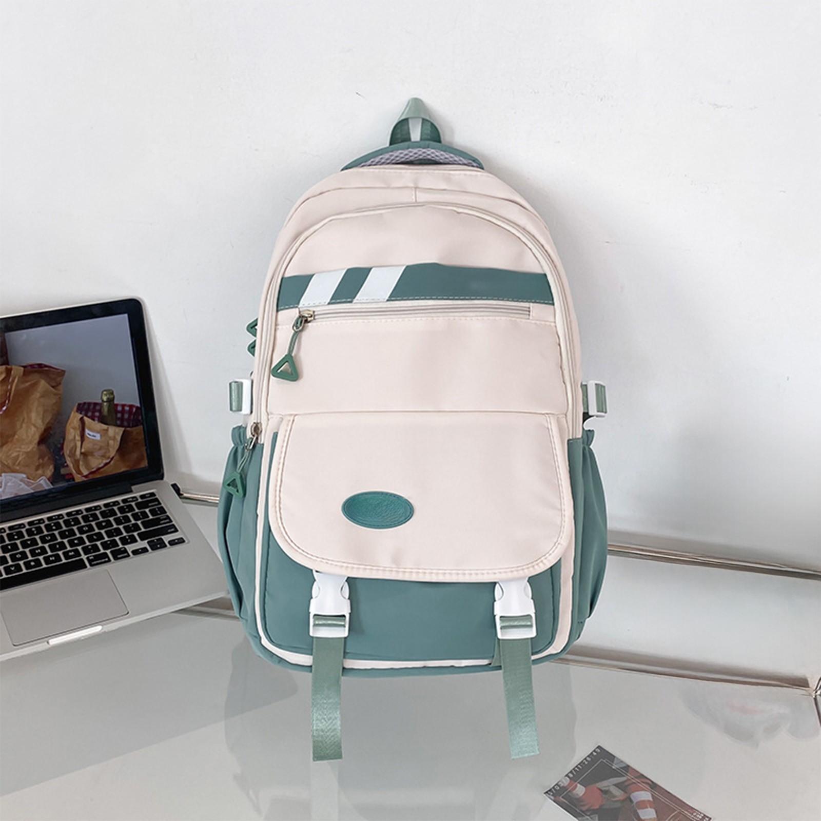 Color Blocking Sports Backpack for Teens and Middle School Students ...