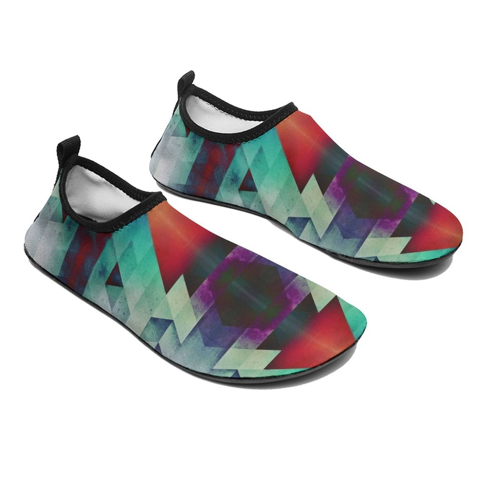 Color Blocks Water Shoes Beach Slip-on Shoes for Men Women Swim Pool ...