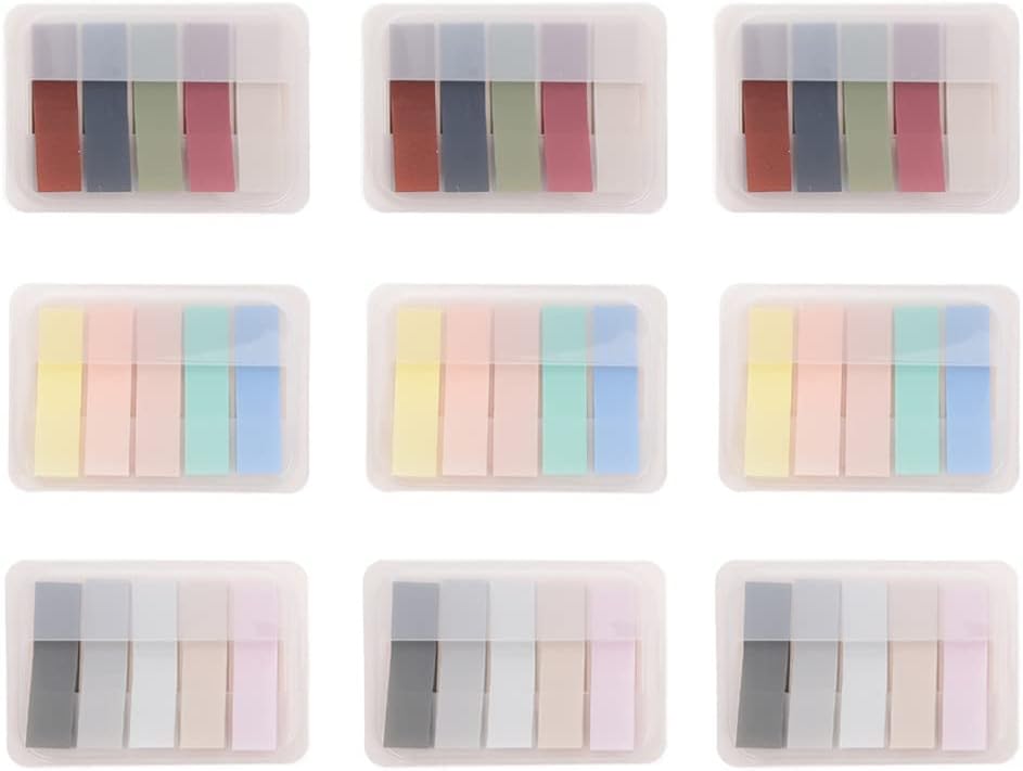 Colored Tabs 9 Sets Colored Flag Tabs Page Markers Tabs Vintage Color ...