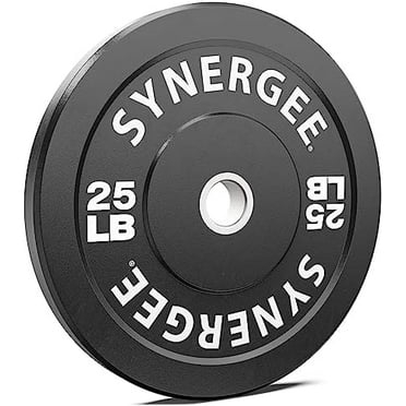 Signature Fitness Standard 15 Pound Coded Weight Plate, Black (Set of 2 ...