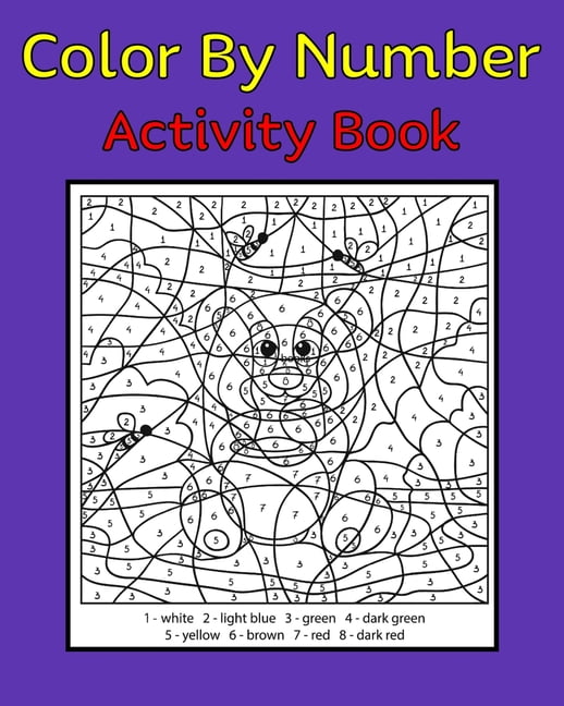 Color By Number Activity Book : 50 Unique Color By Number Design for ...