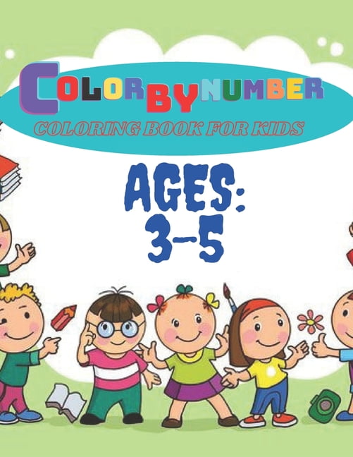 Color By Number Coloring Book For Kids: Childrens Coloring Book with 50 ...