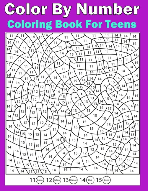 Color By Number Coloring Pages For Adults