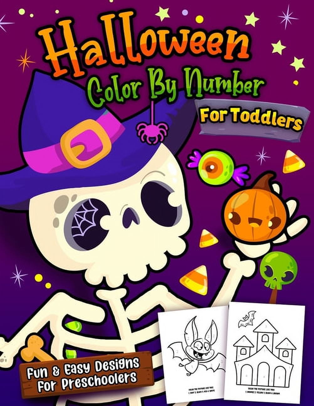 Color By Number Halloween