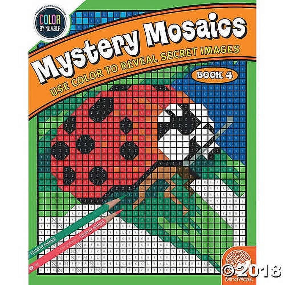 Color By Number Mystery Mosaics: Book 4 - Coloring Books - 1 Piece ...