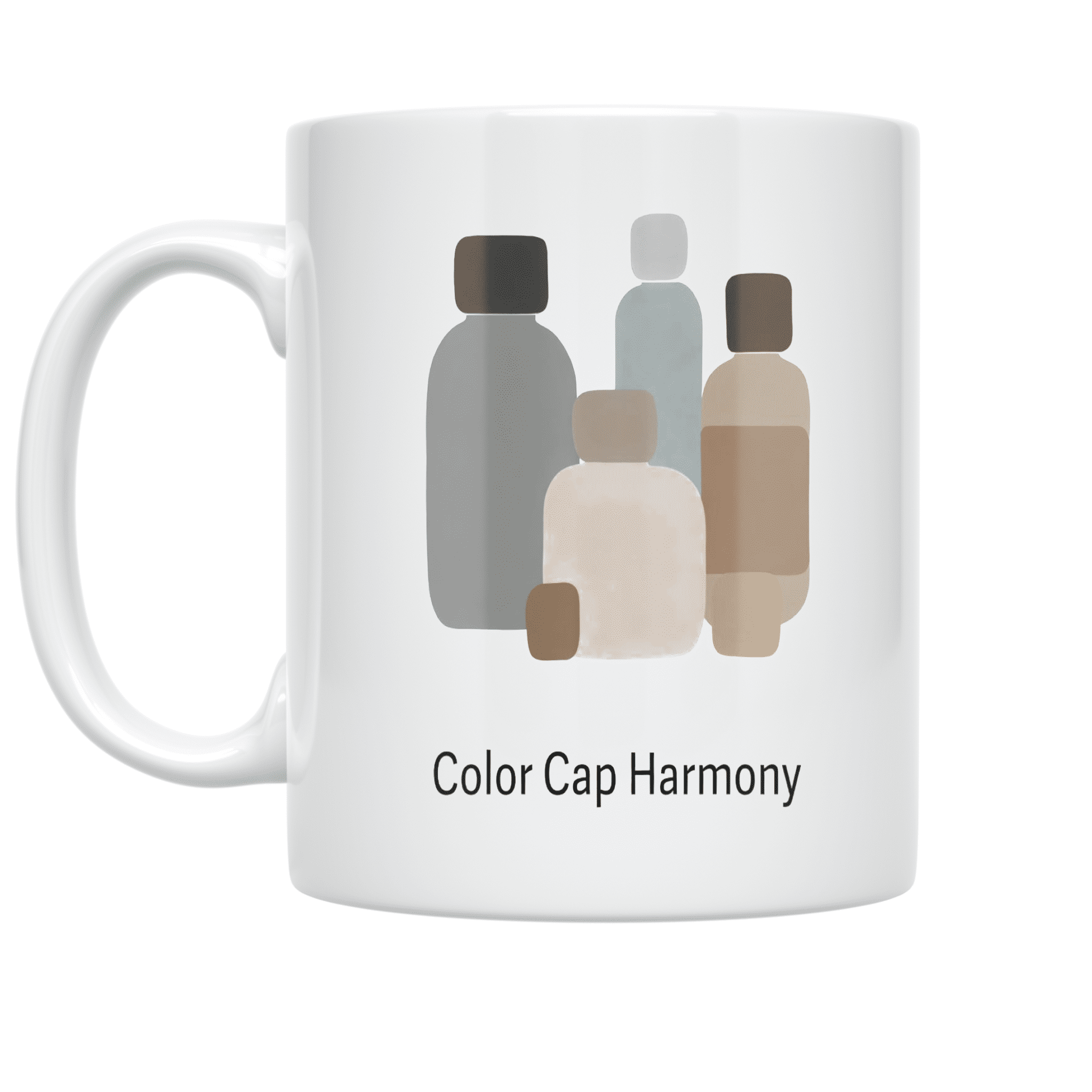 Color Cap Harmony Abstract Art - Design Lover - 11 oz Ceramic Coffee ...
