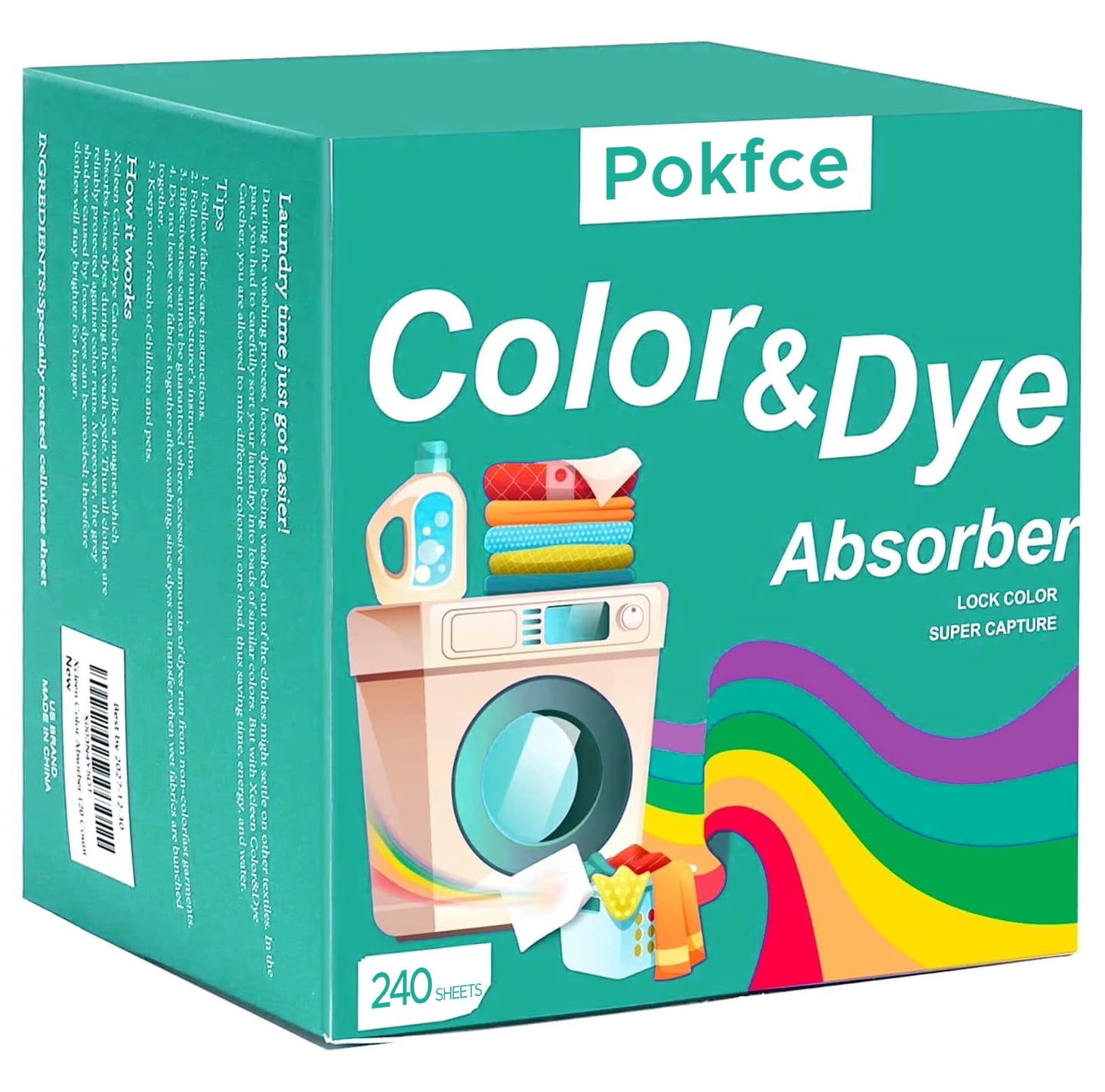 Color Catcher Sheets for Laundry, Color Grabber Trapper Remove Dyes ...