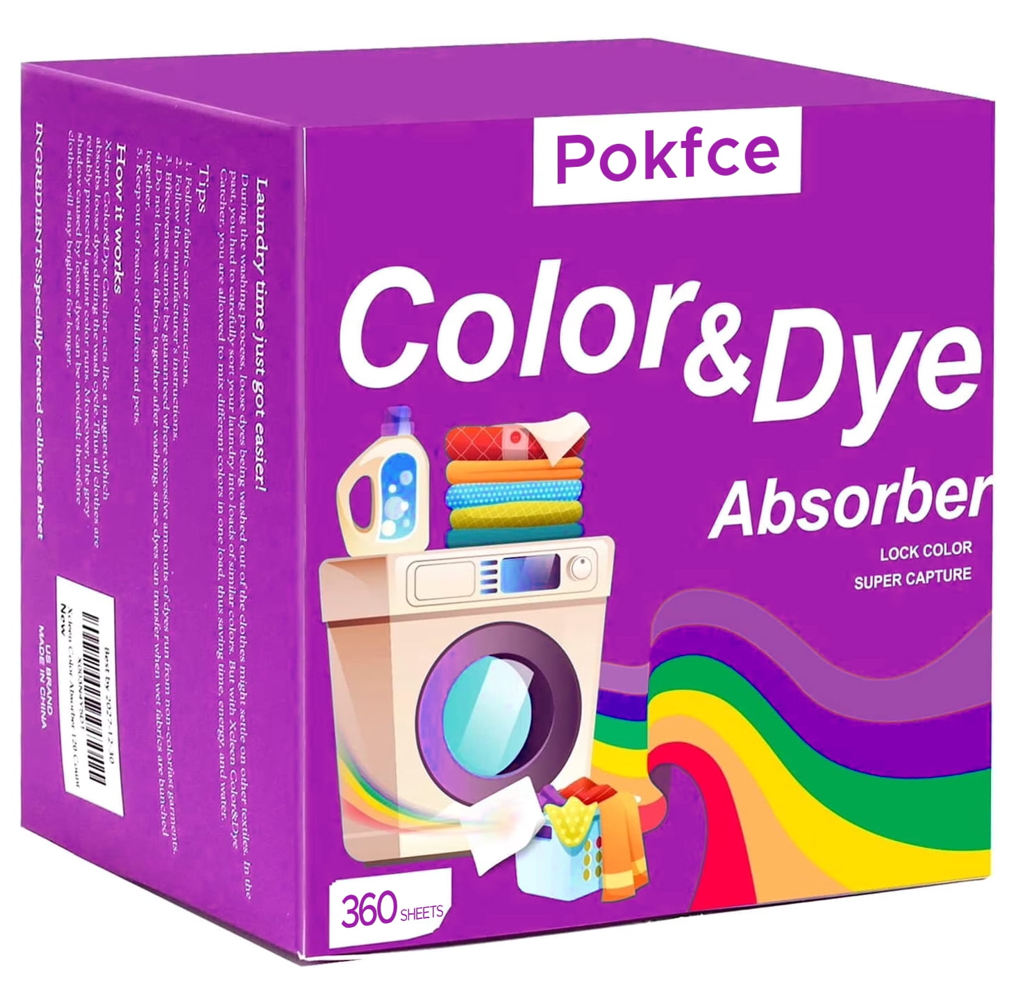 Color Catchers for Laundry, Color Absorber Laundry Sheets, Dye Catcher ...