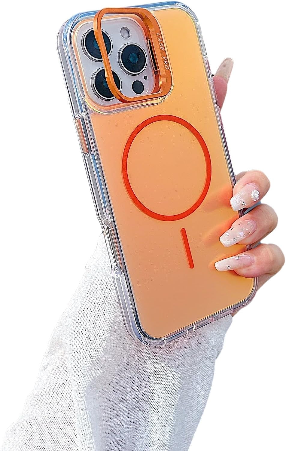 Color Change Camera Bracket Magnetic Phone Case for iPhone, Compatible ...