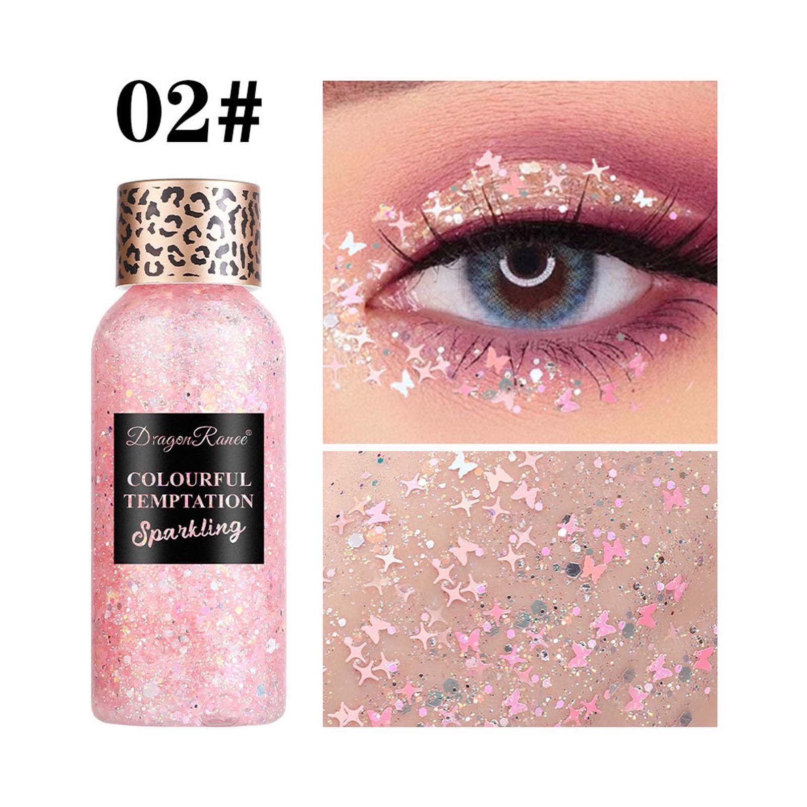 Color Change Eye & Body Glitter Gel | Hexagon Sequin Cream for Face ...