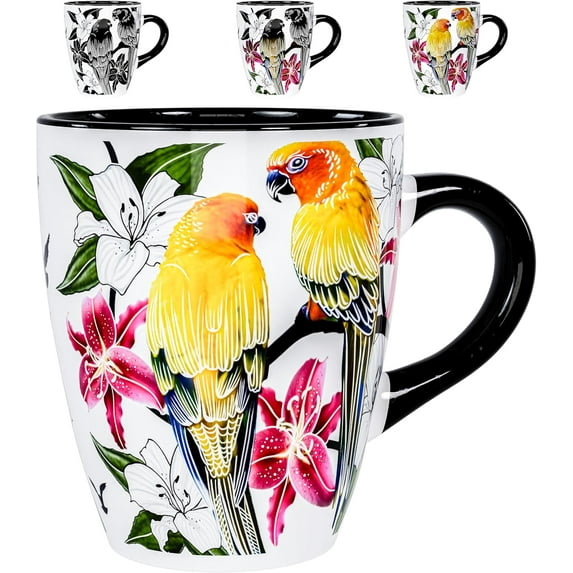 Color Changing Bird Coffee Mug 12oz – Heat Sensitive Ceramic Cup with ...