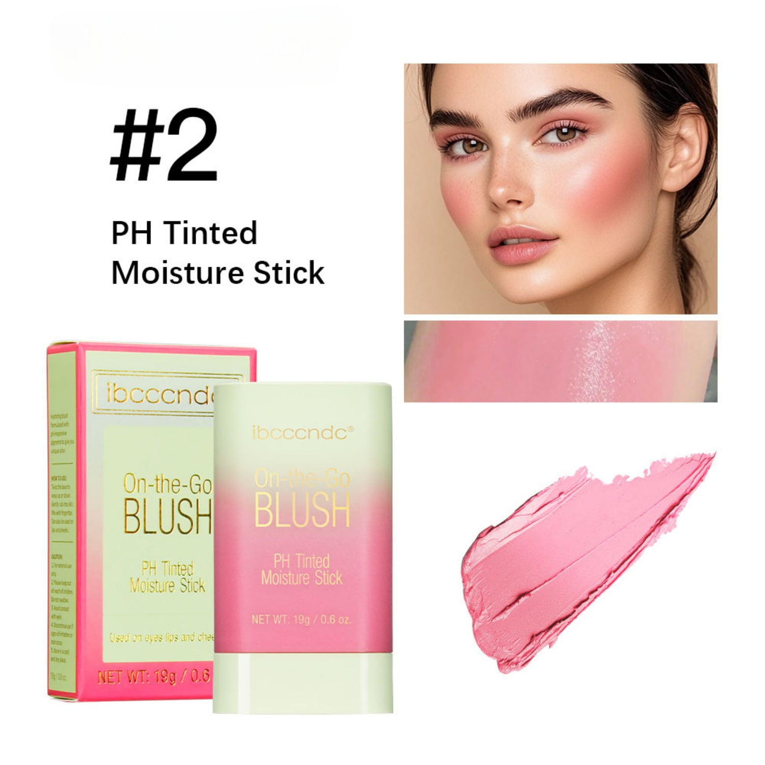 Color Changing Blush Stick Lip and Cheek Balm Twist Up Cream Blush ...