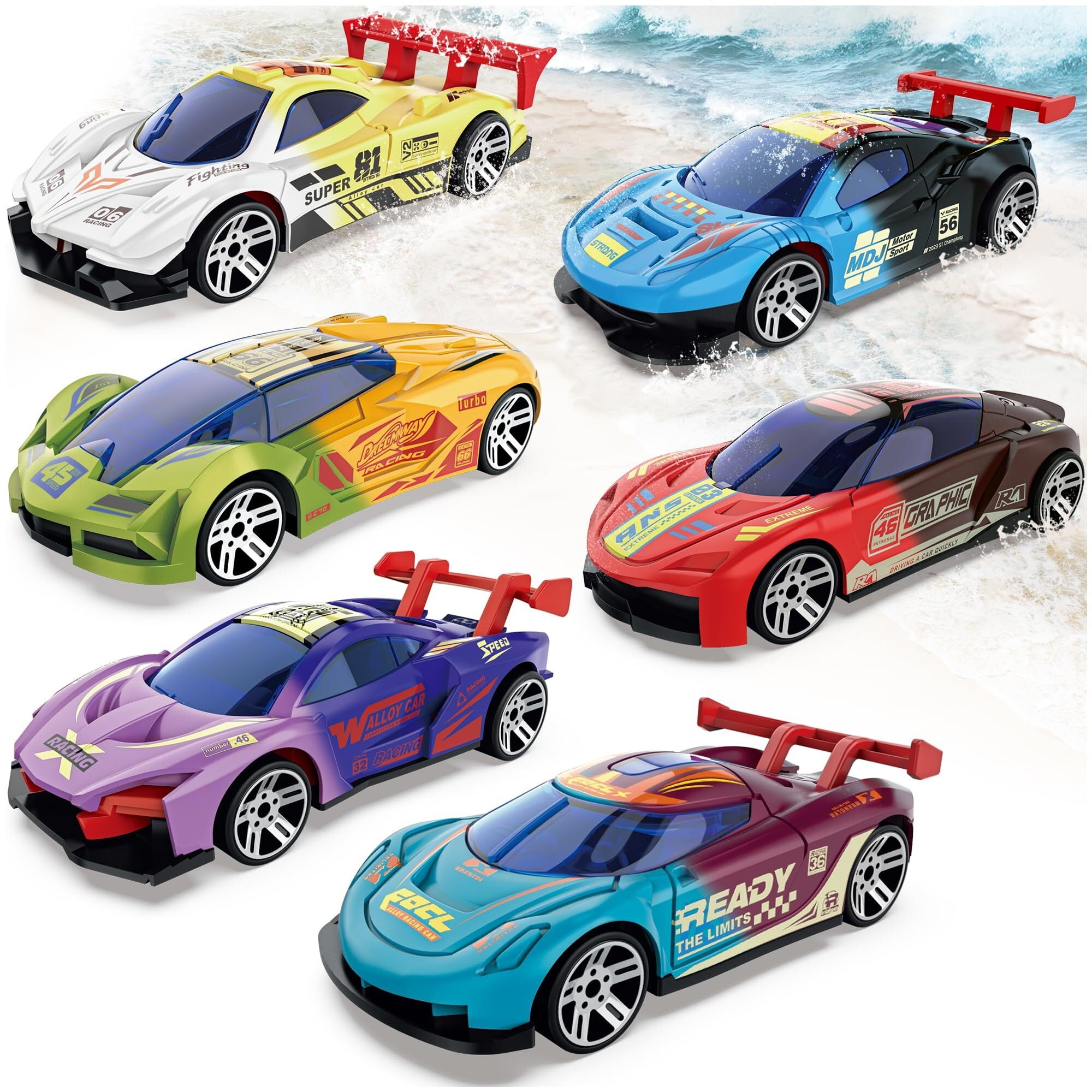 Color Changing Cars Toys Bath Toys for Ages 5-7 Pool Toys Water Toys ...