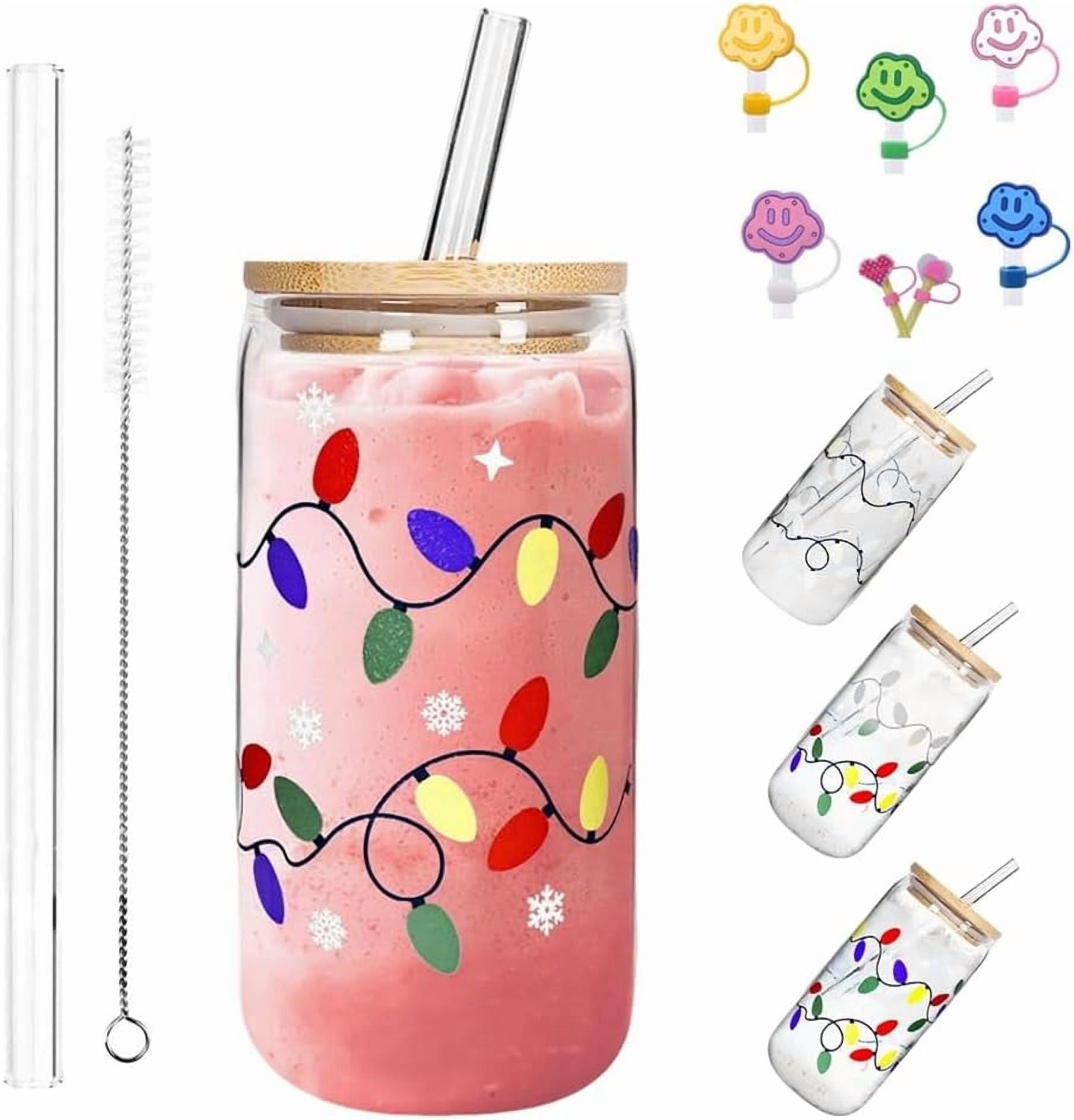 Color Changing Christmas Cup, Cute Color Changing Glass Cup, Bamboo ...