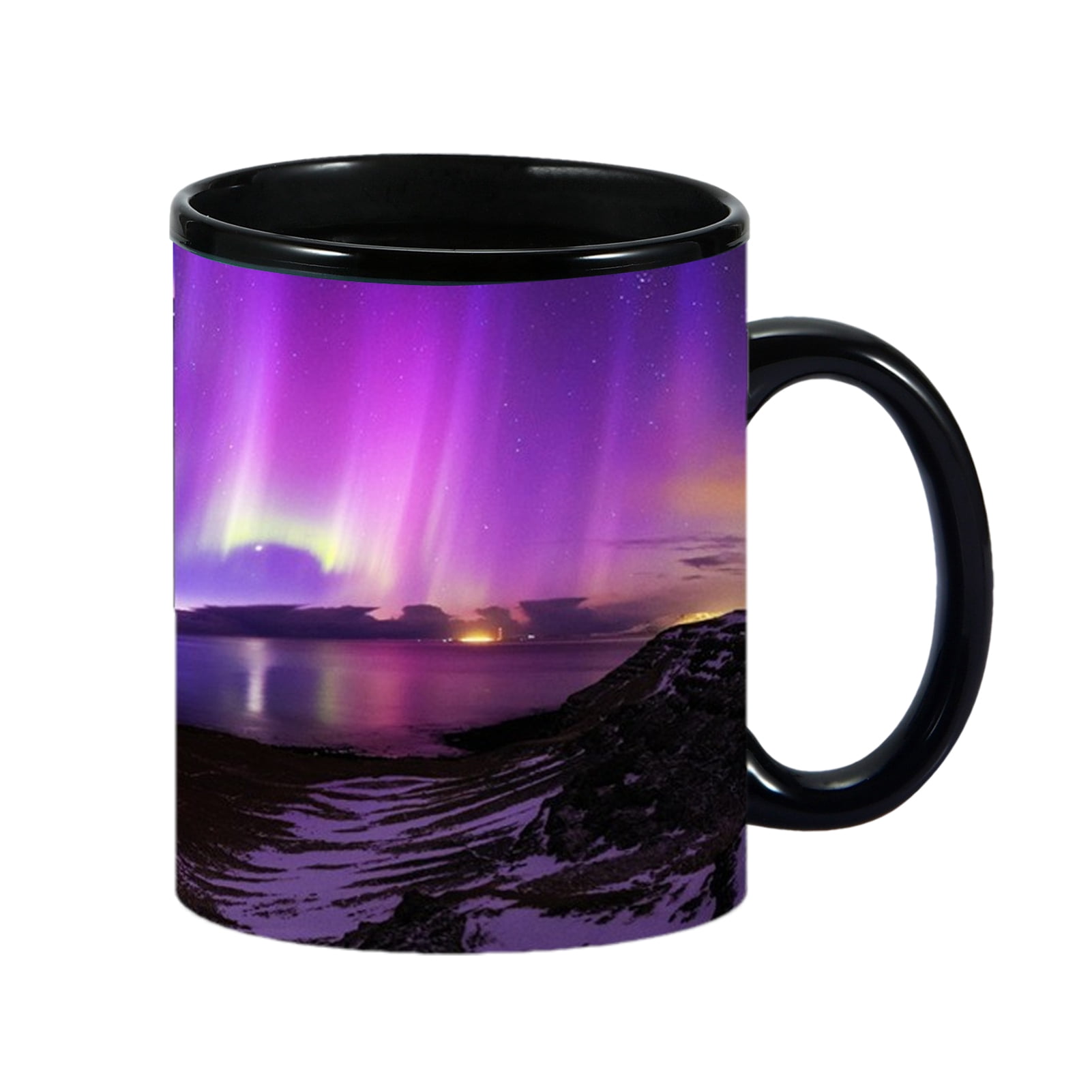 Color Changing Coffee Mugs, Ceramic Heat Changing Reveal Mug, Northern ...