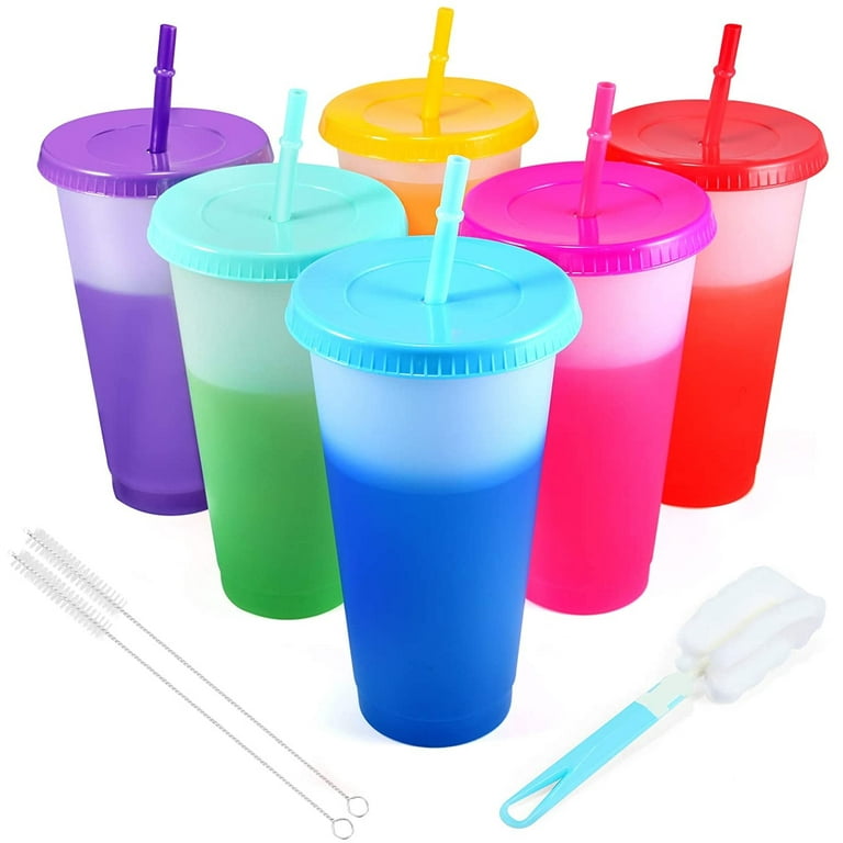 coloring pages of cups with umbrella straws