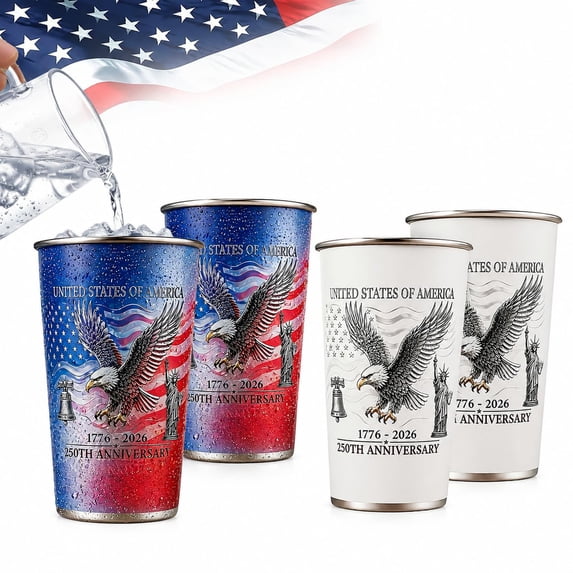 Color Changing Cups, 250th Anniversary Tumbler, Patriotic Stainless ...