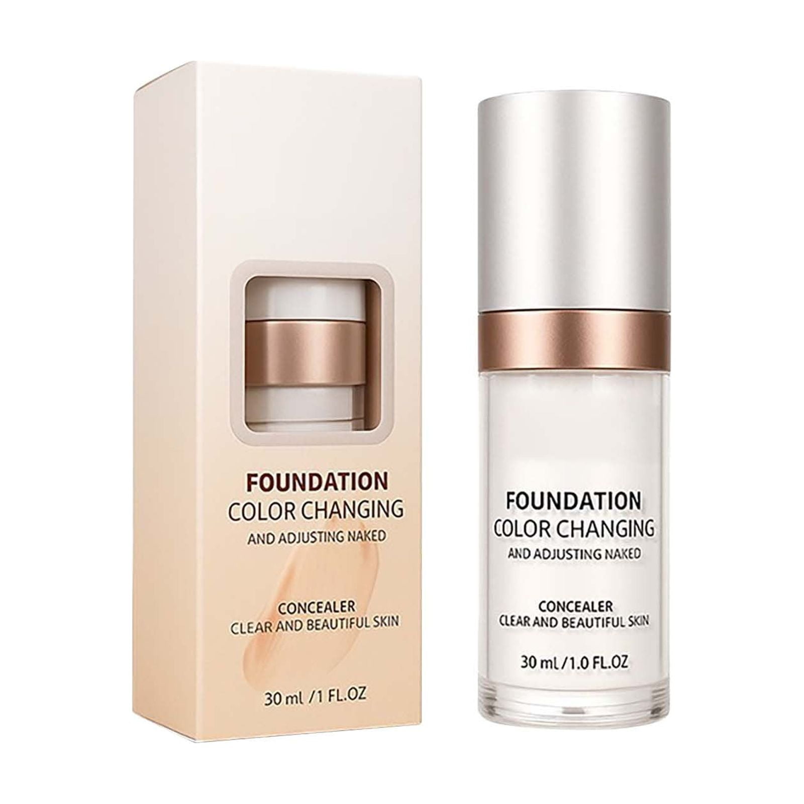 Color Changing Foundation - Conceals Blemishes and freckles Liquid ...